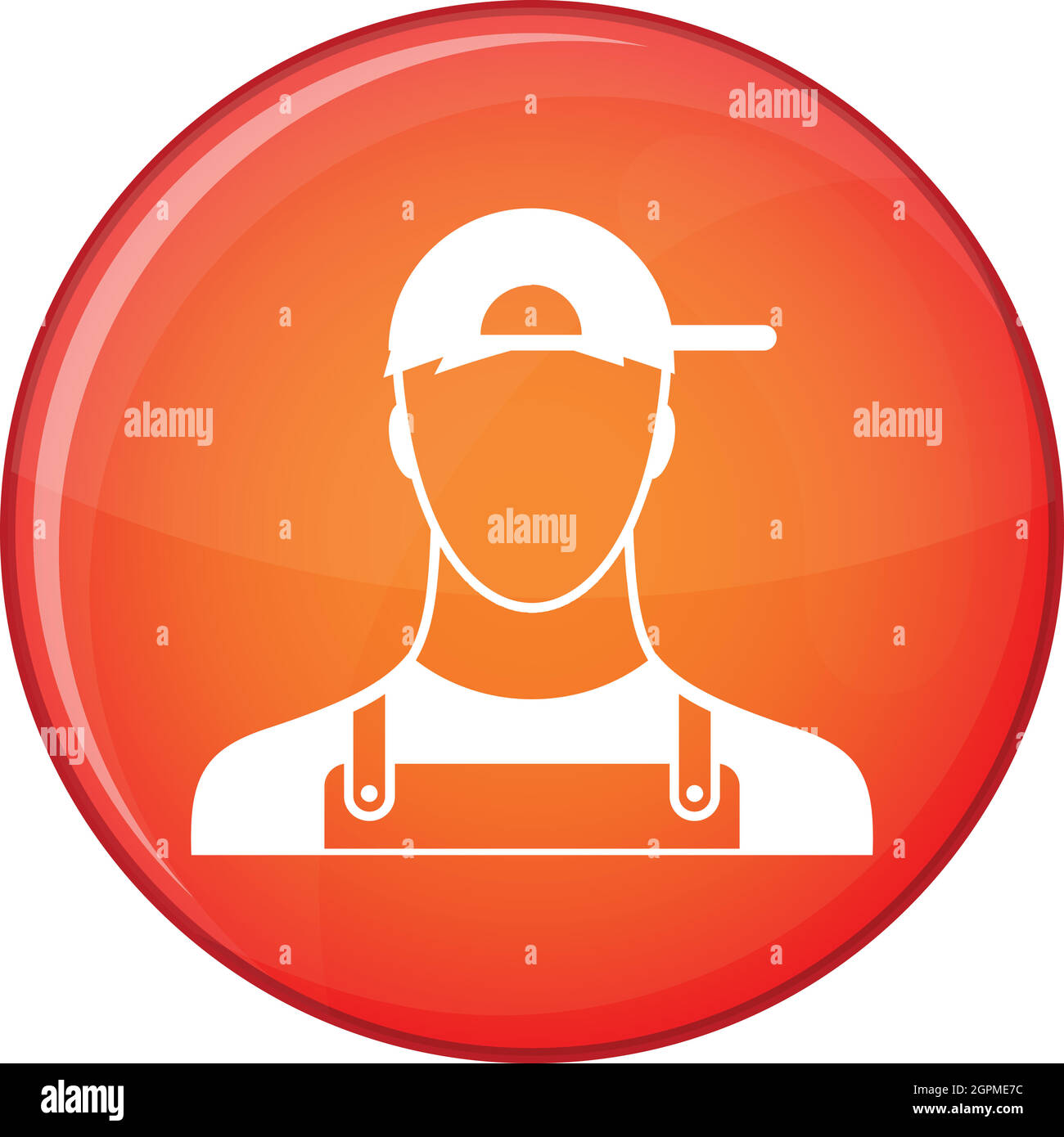 Male staff flat icon Stock Vector Images - Alamy