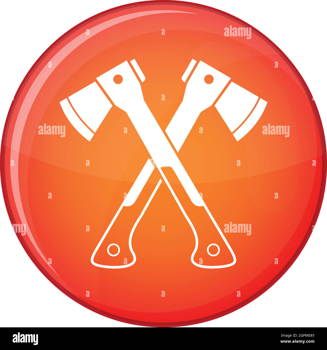 Crossed axes icon, flat style Stock Vector Image & Art - Alamy