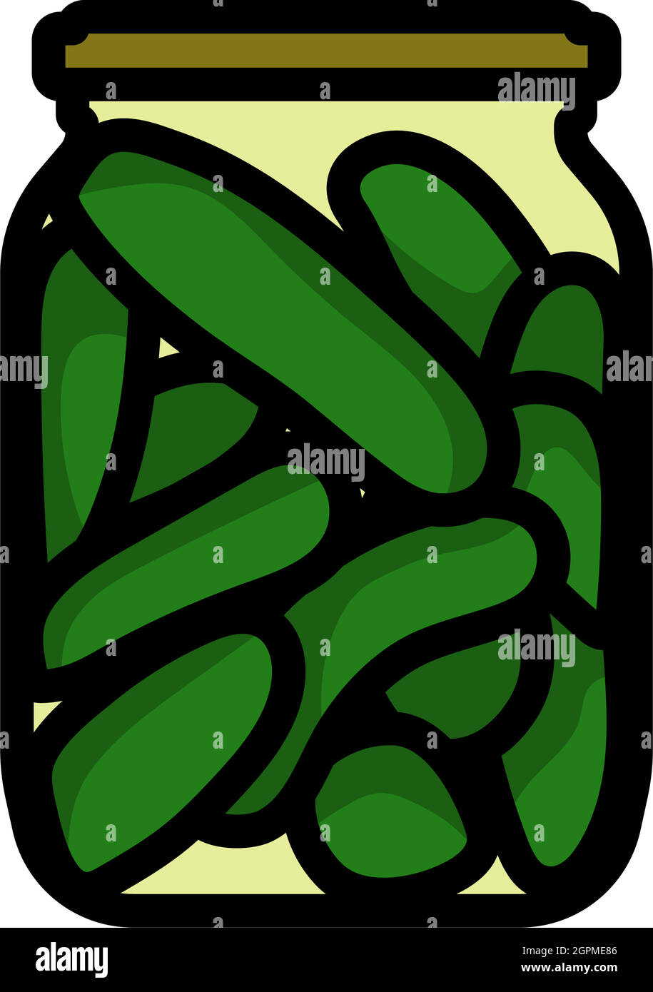 Canned Cucumbers Icon Stock Vector Image & Art - Alamy