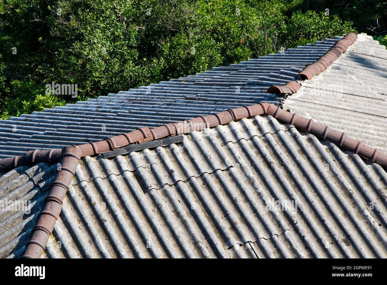 Roof made with ceramic, roof view Stock Photo - Alamy