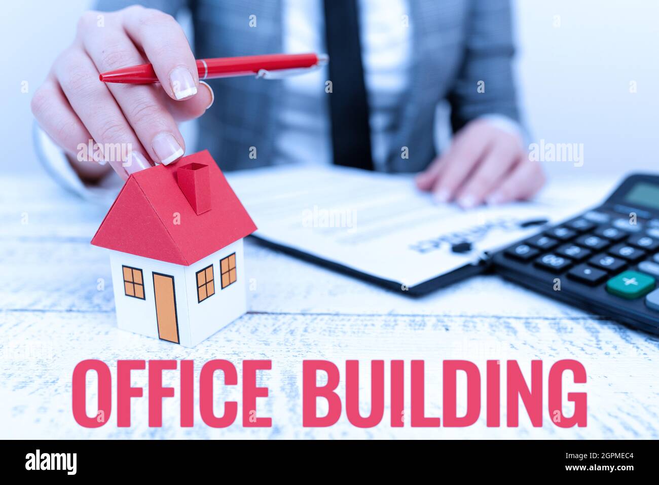 Handwriting text Office Building. Business approach Commercial ...