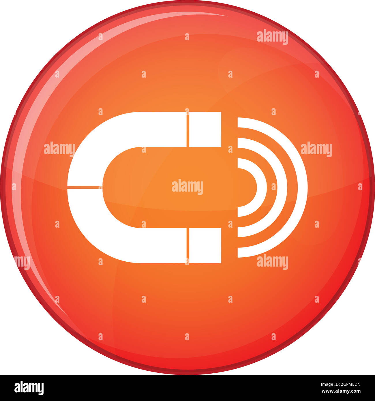 Magnet icon, flat style Stock Vector Image & Art - Alamy