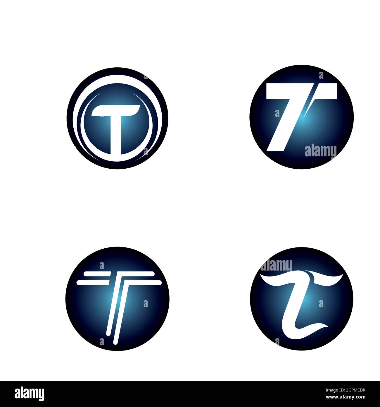 T logo and symbol vector Stock Vector Image & Art - Alamy