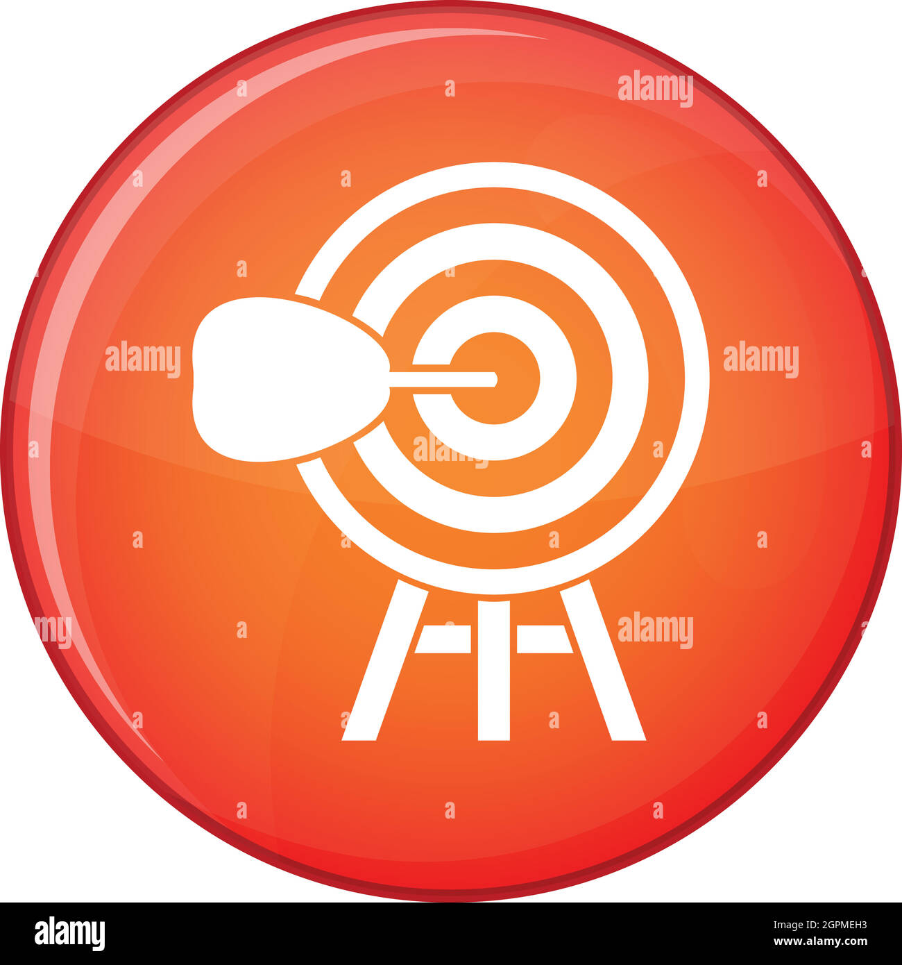 Target icon, flat style Stock Vector Image & Art - Alamy