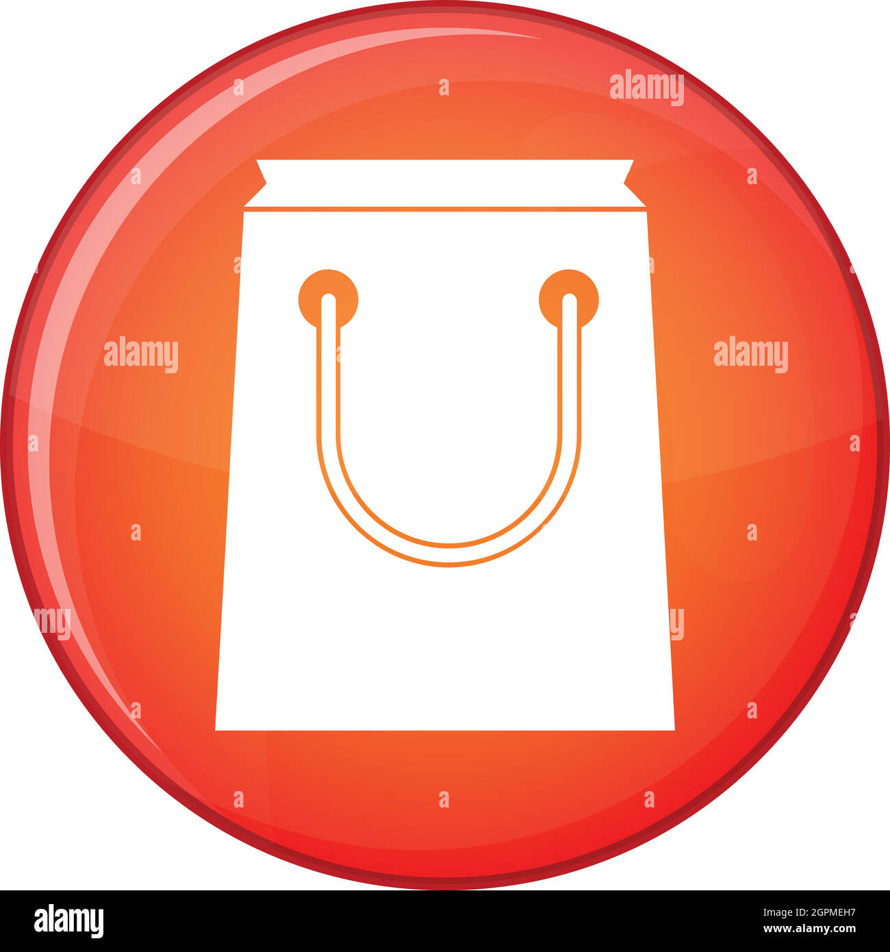 Paper bag icon, flat style Stock Vector Image & Art - Alamy