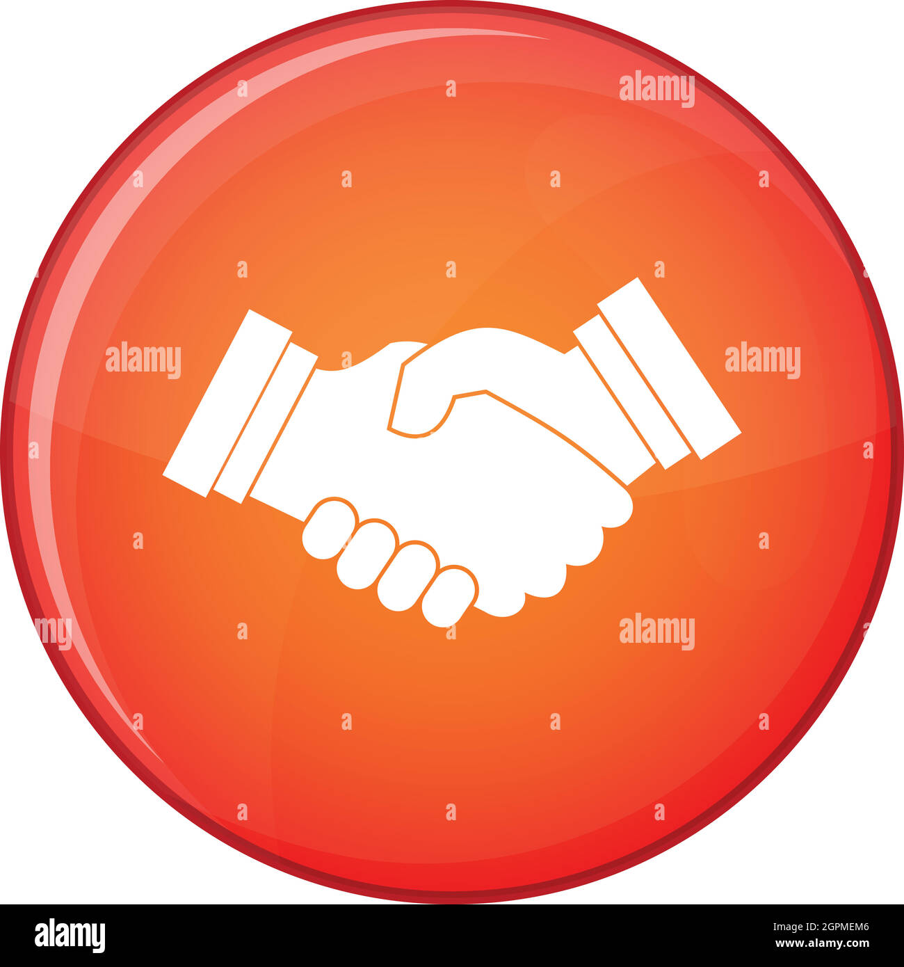 Business handshake icon, flat style Stock Vector Image & Art - Alamy