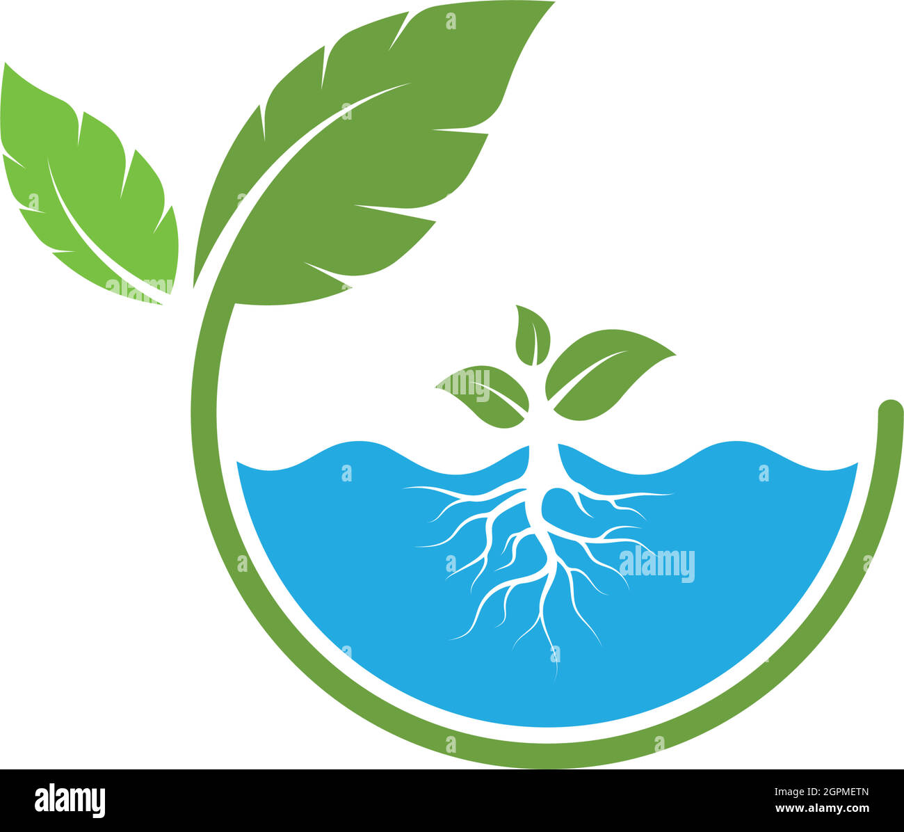 hydroponics logo vector illustration design Stock Vector Image & Art ...