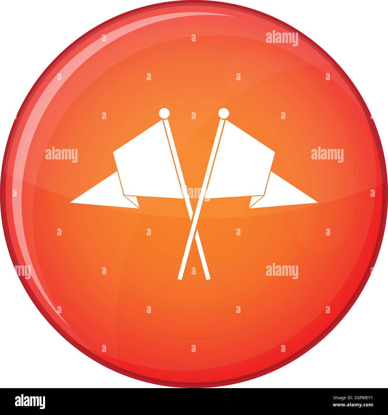 Two flags icon, flat style Stock Vector Image & Art - Alamy