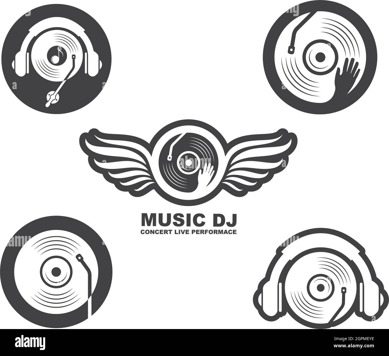 vinyl disc music vector icon illustration design Stock Vector Image ...