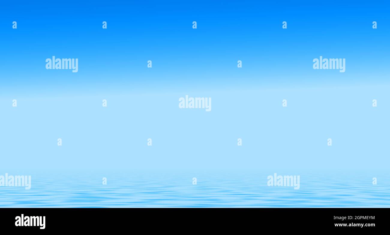 High resolution concept conceptual sea or ocean water waves, sky ...