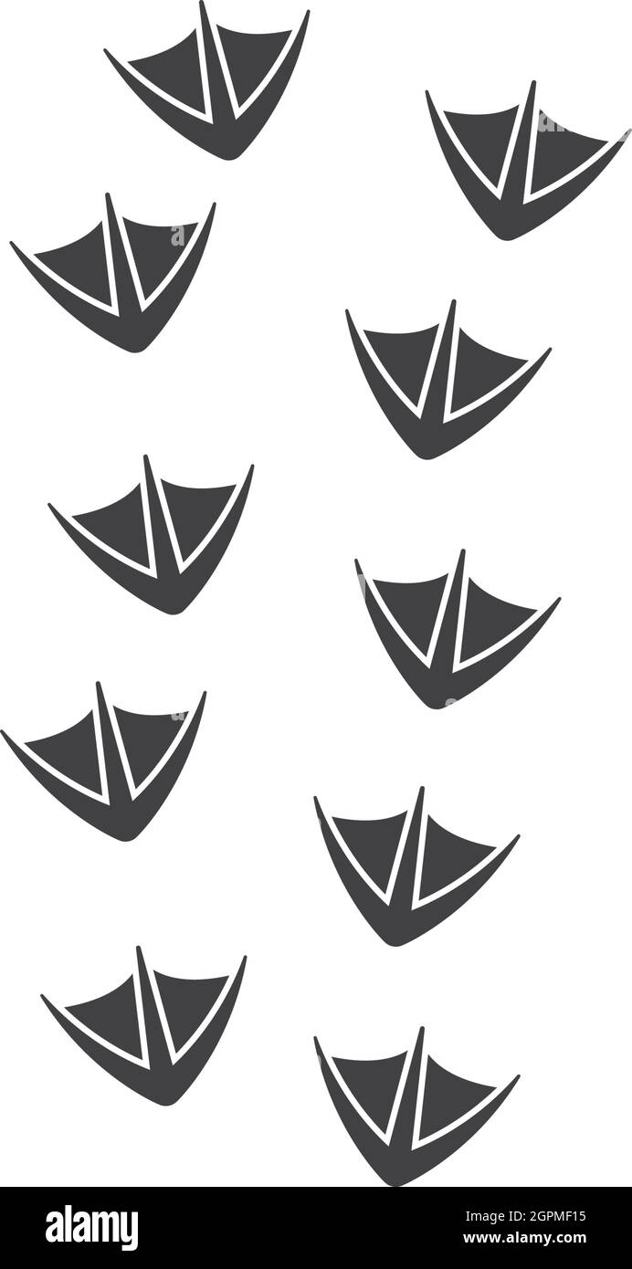 print of duck foot vector illustration design Stock Vector Image & Art ...