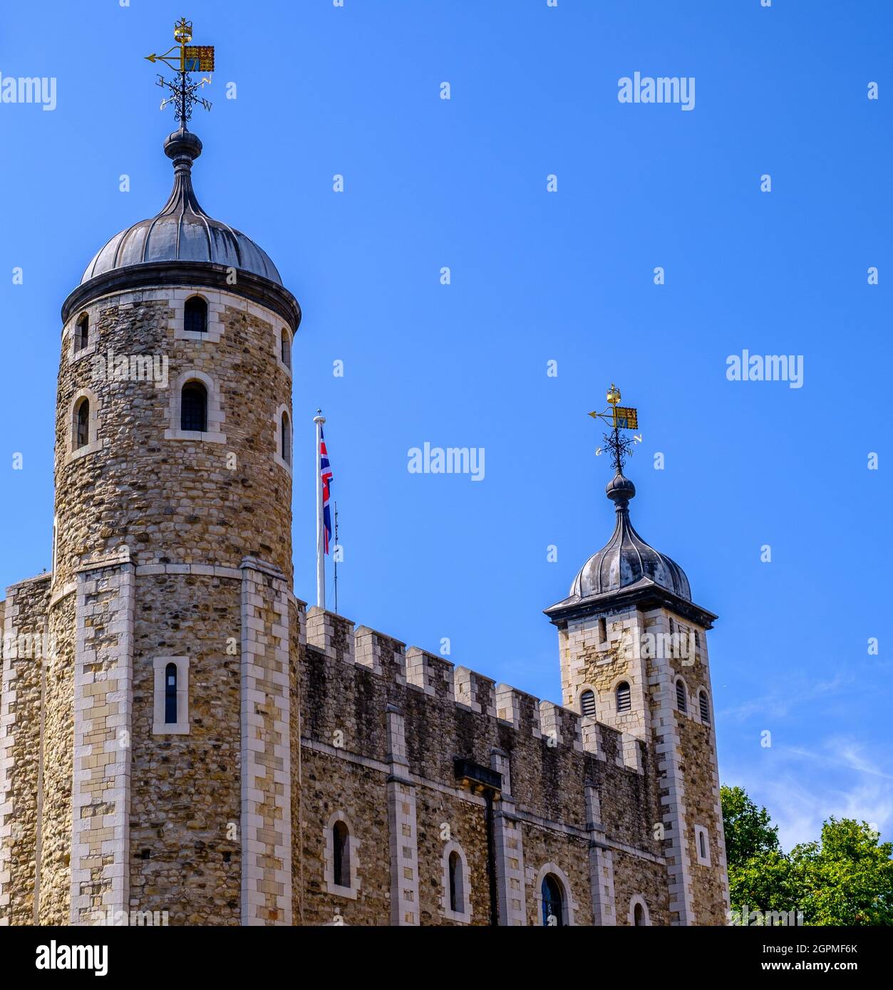 The White Tower is a central tower, the old keep, at the Tower of ...