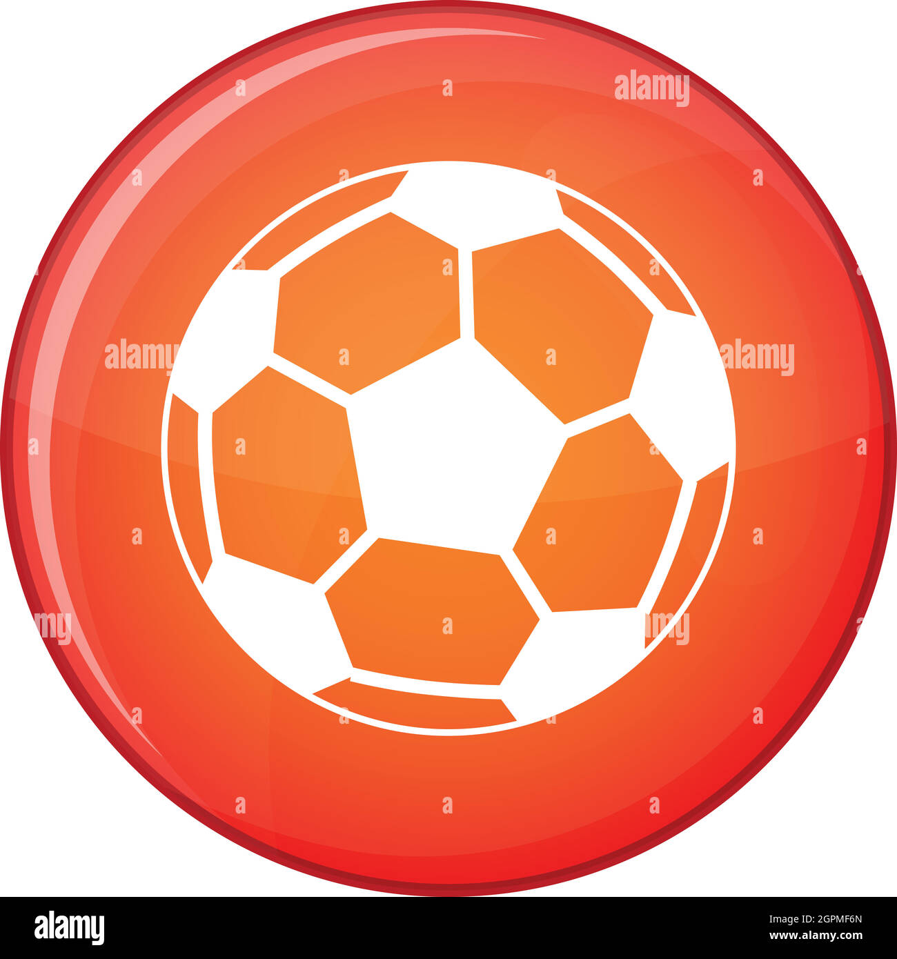 Soccer ball icon, flat style Stock Vector Image & Art - Alamy