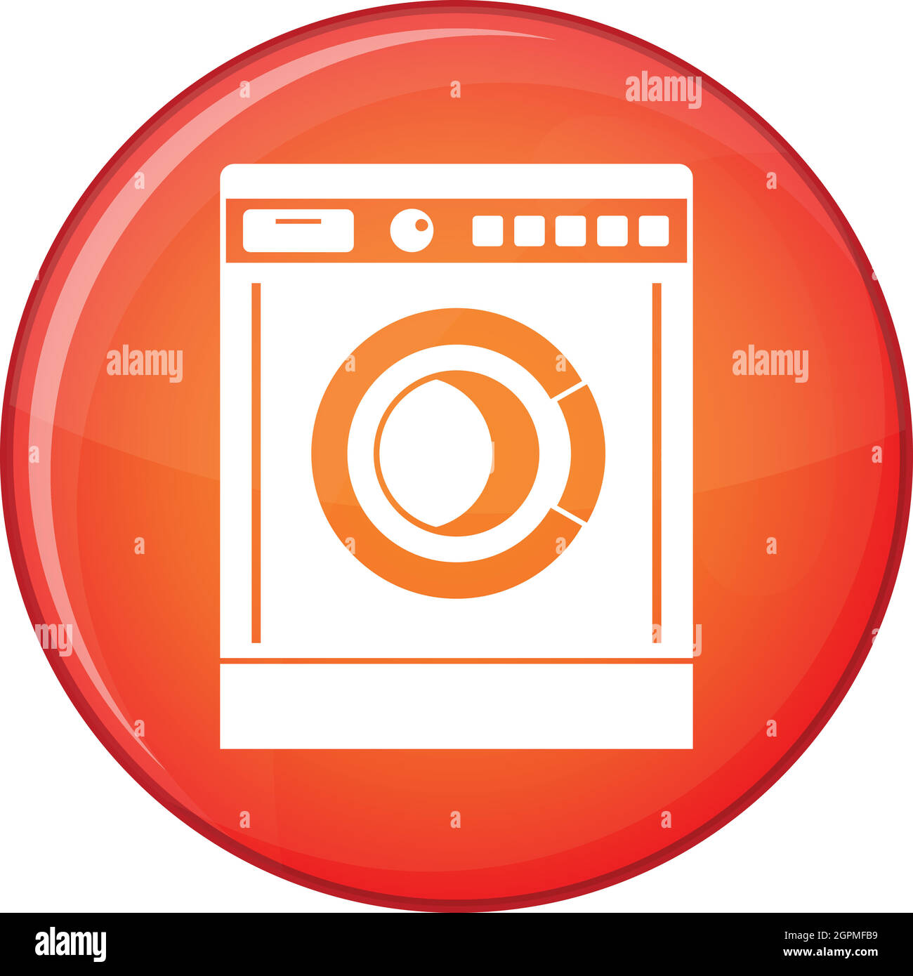 Washing machine icon, flat style Stock Vector Image & Art - Alamy