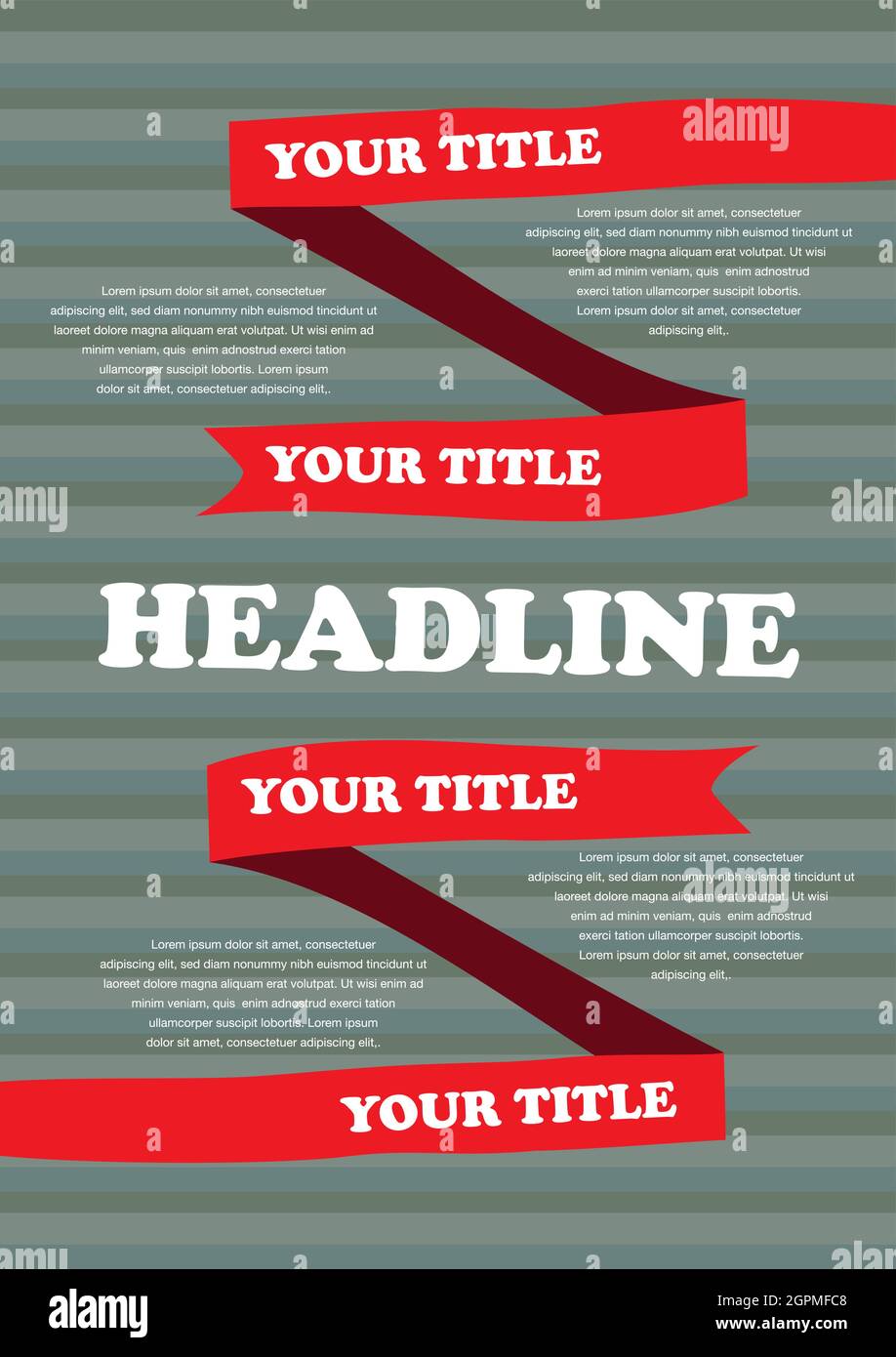 Colorful Paper folding Vector Layout Design Template with area for ...