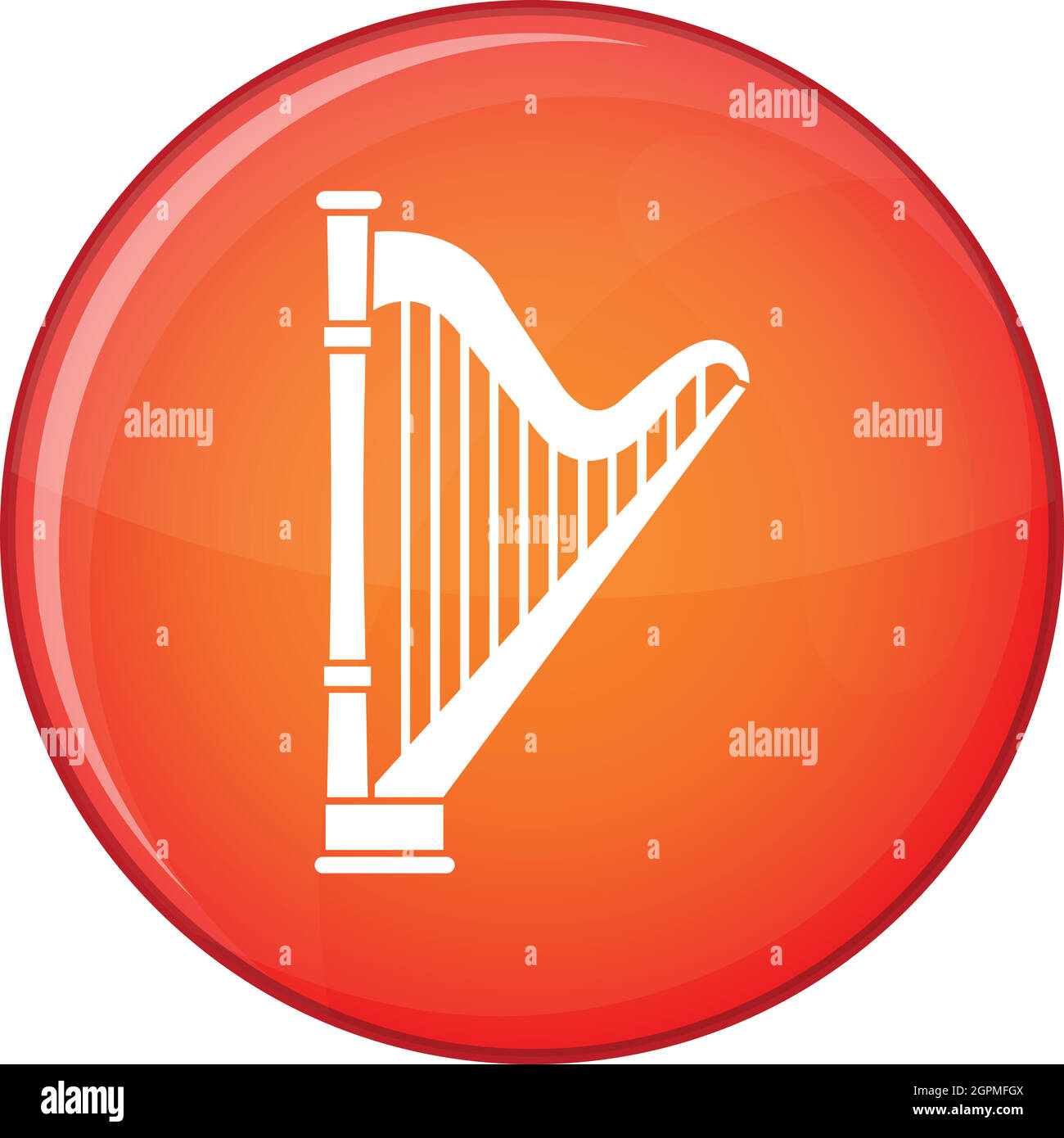 Celtic harp illustration hi-res stock photography and images - Alamy