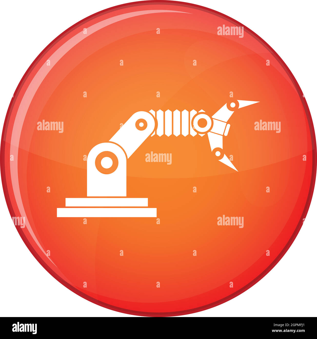 Robotic hand manipulator icon, flat style Stock Vector Image & Art - Alamy