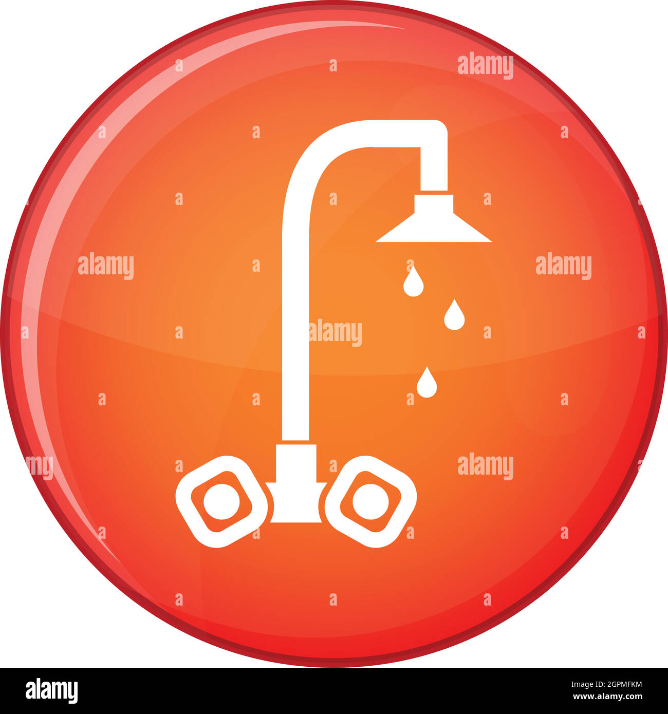 Dripping tap icon, flat style Stock Vector Image & Art - Alamy