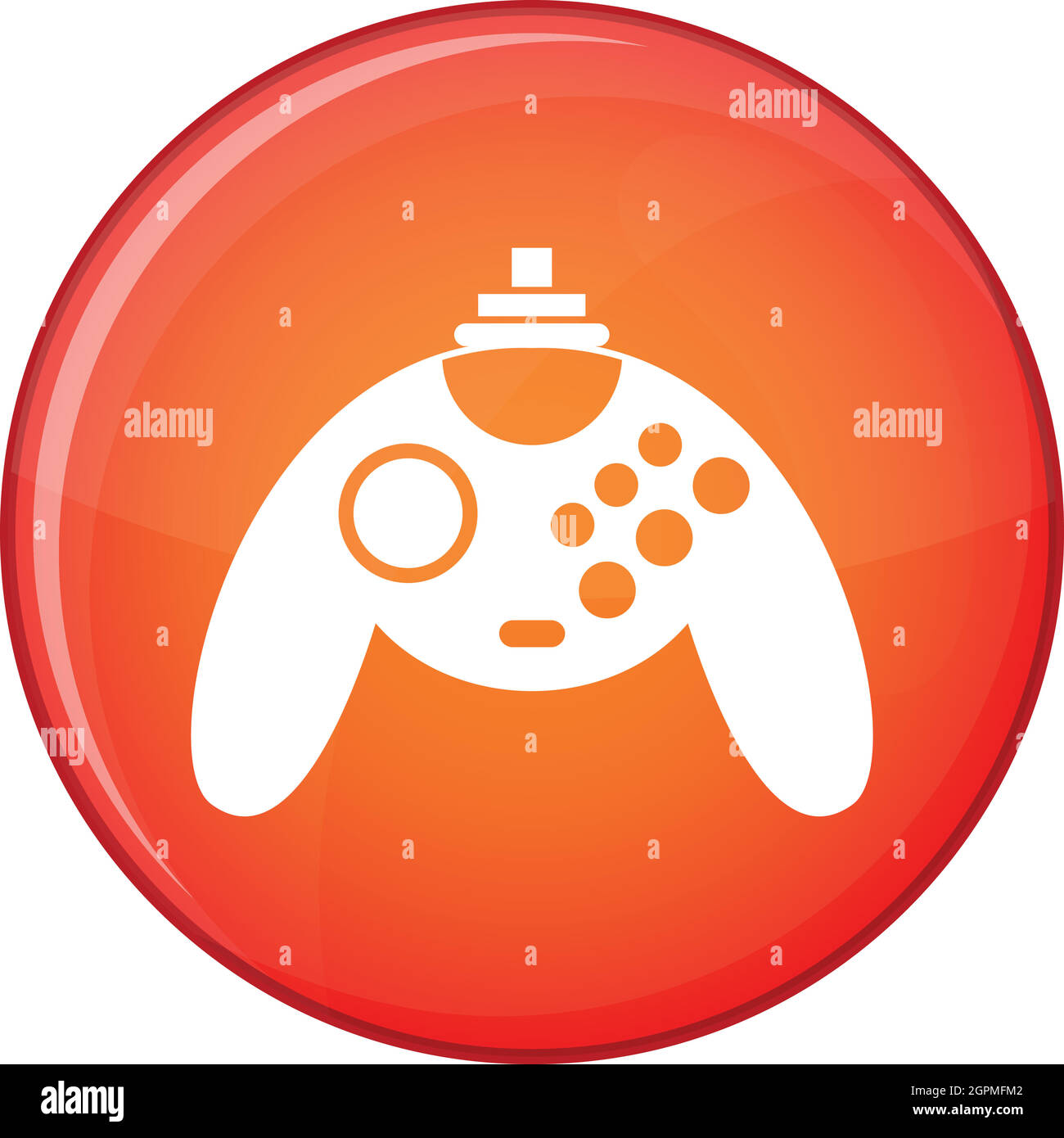 Button gamepad icon flat Stock Vector Images - Alamy