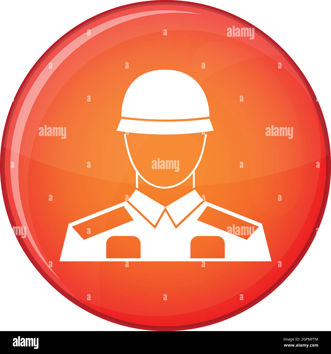 Soldier icon, flat style Stock Vector Image & Art - Alamy