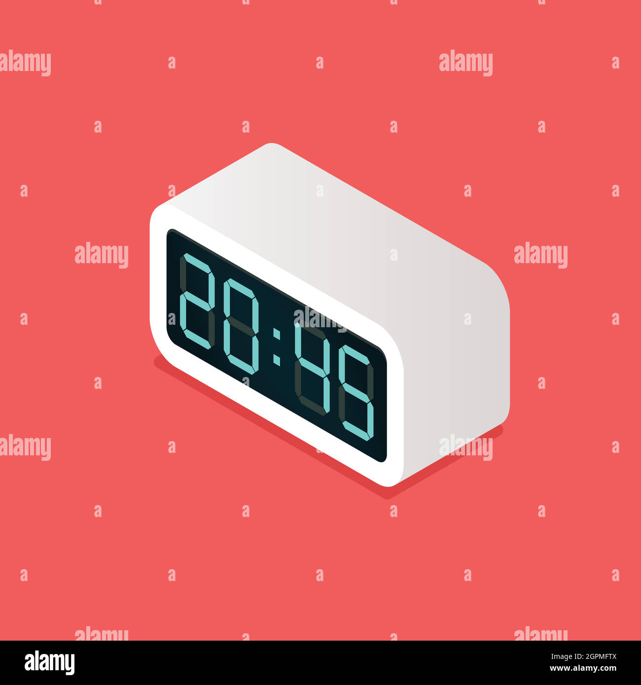 Projection clock Stock Vector Images - Alamy