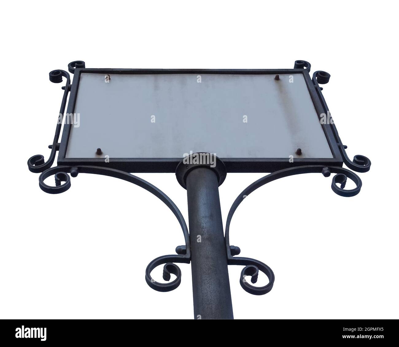 blank sign isolated over a white background Stock Photo - Alamy