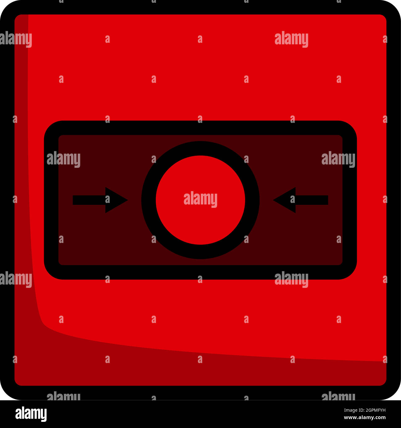 Fire Alarm Icon Stock Vector Image & Art - Alamy