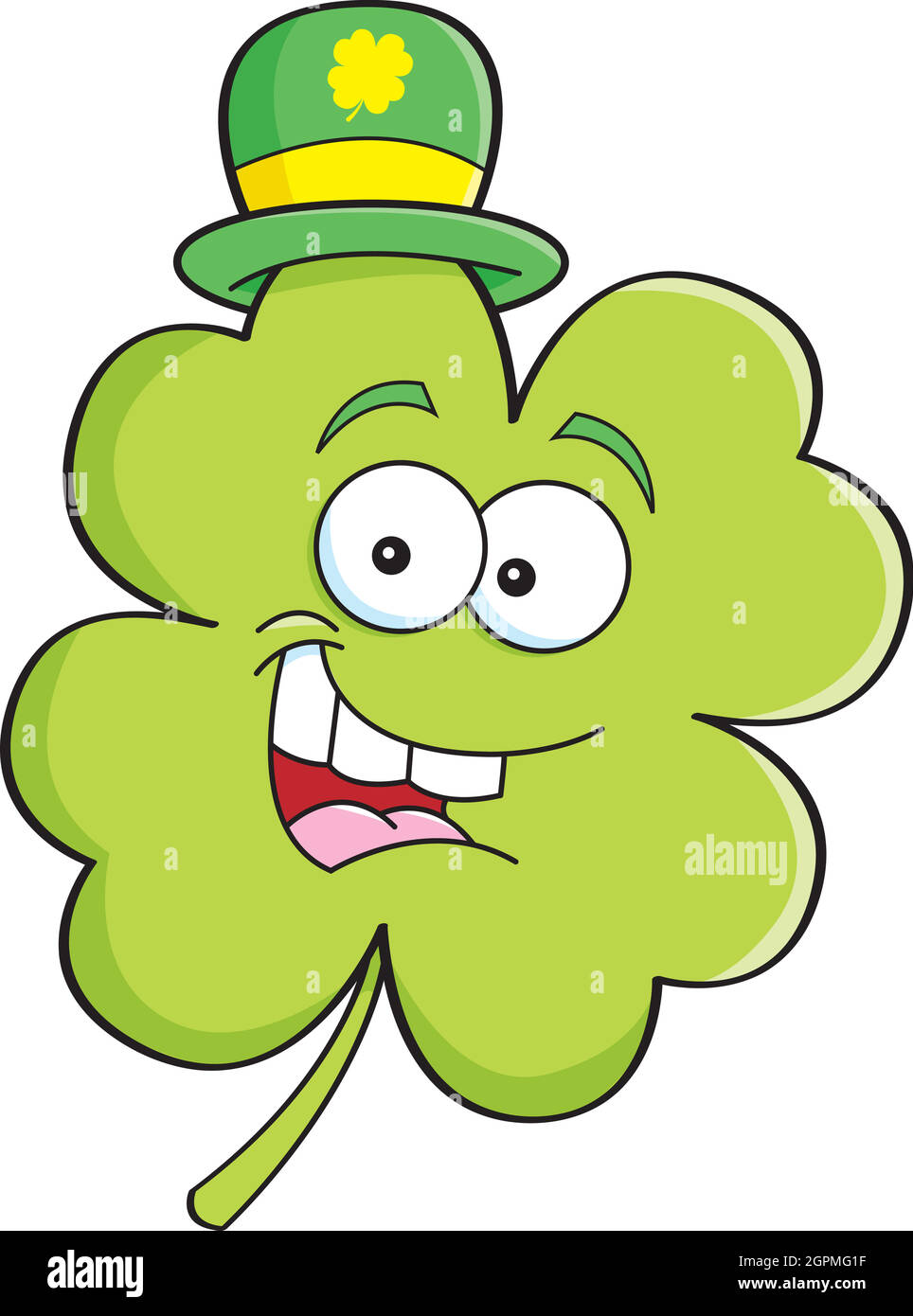 Wearing shamrock Stock Vector Images - Alamy