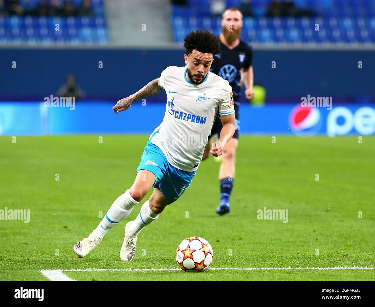 September 29, 2021, Saint Petersburg, Russia. UEFA Champions League ...