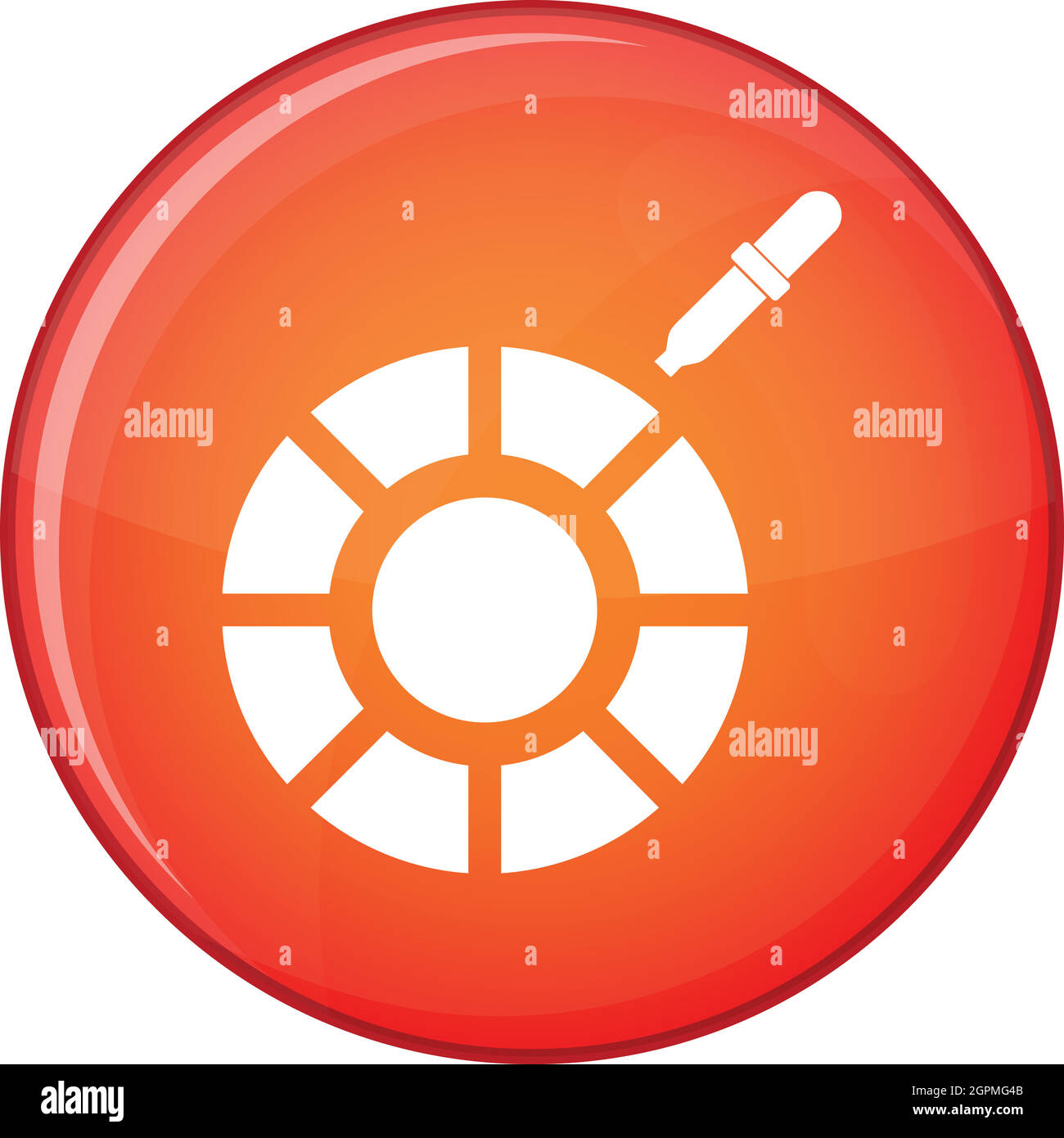Color picker icon, flat style Stock Vector Image & Art - Alamy