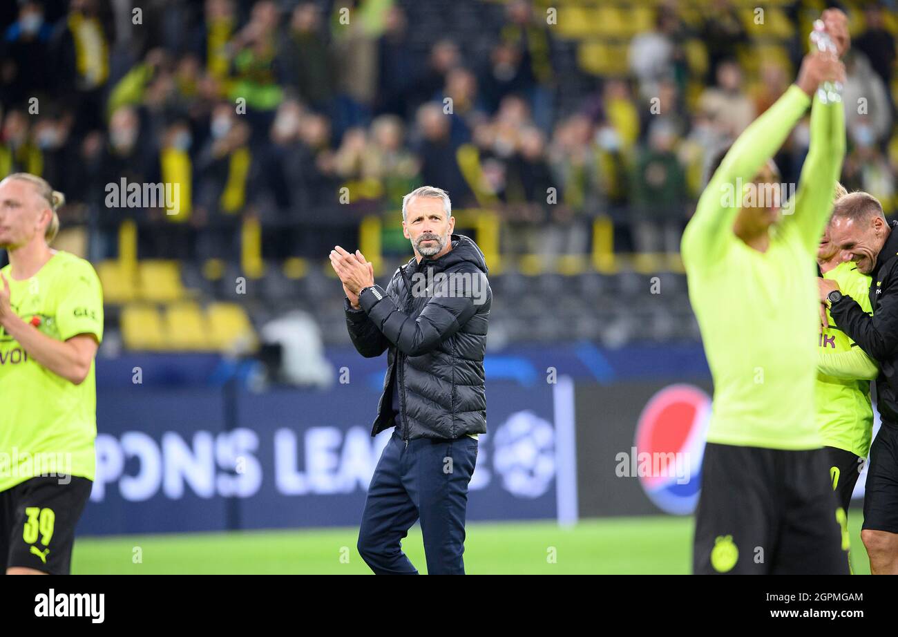 final jubilation DO, coach Marco ROSE (DO) claps, clapping. Soccer ...