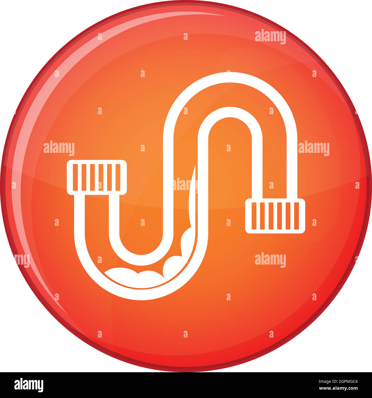 Clog in the pipe icon, flat style Stock Vector Image & Art - Alamy