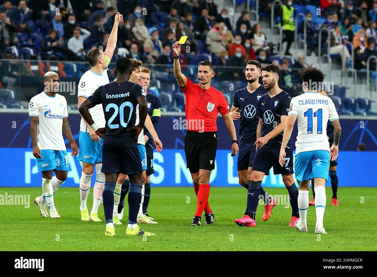 September 29, 2021, Saint Petersburg, Russia. UEFA Champions League ...