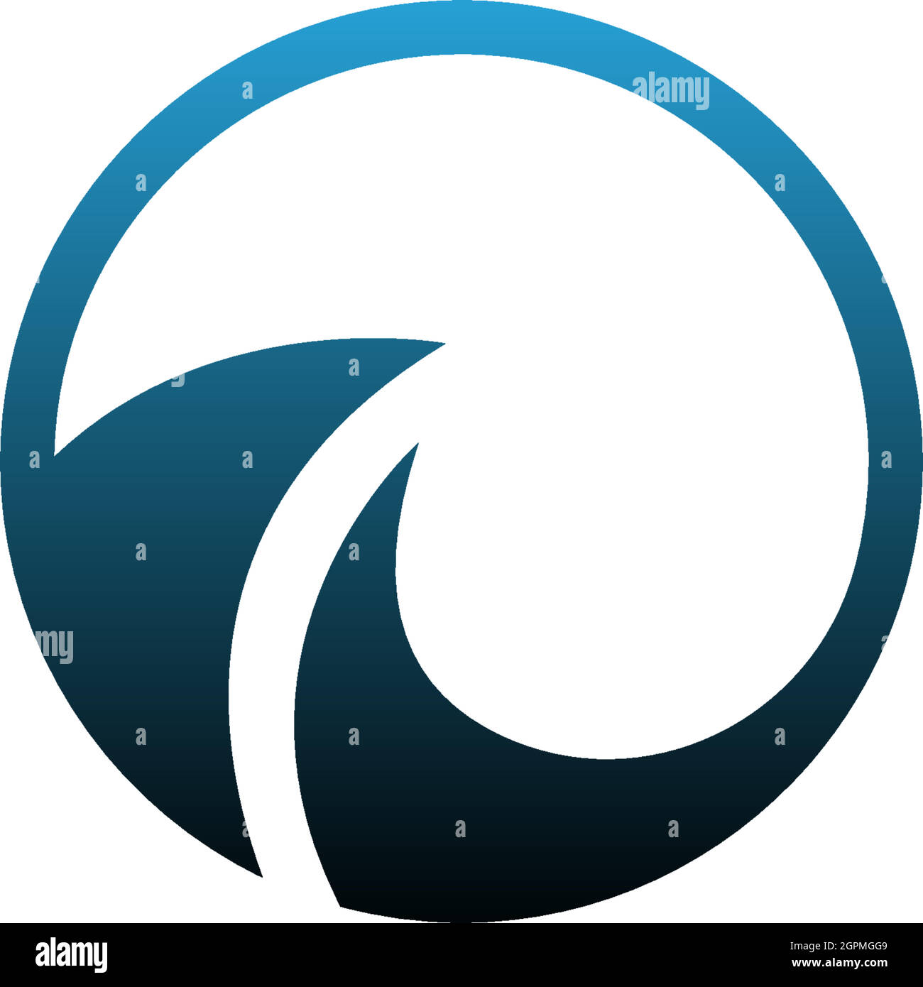 Wave icon logo simple design template vector Stock Vector Image & Art ...