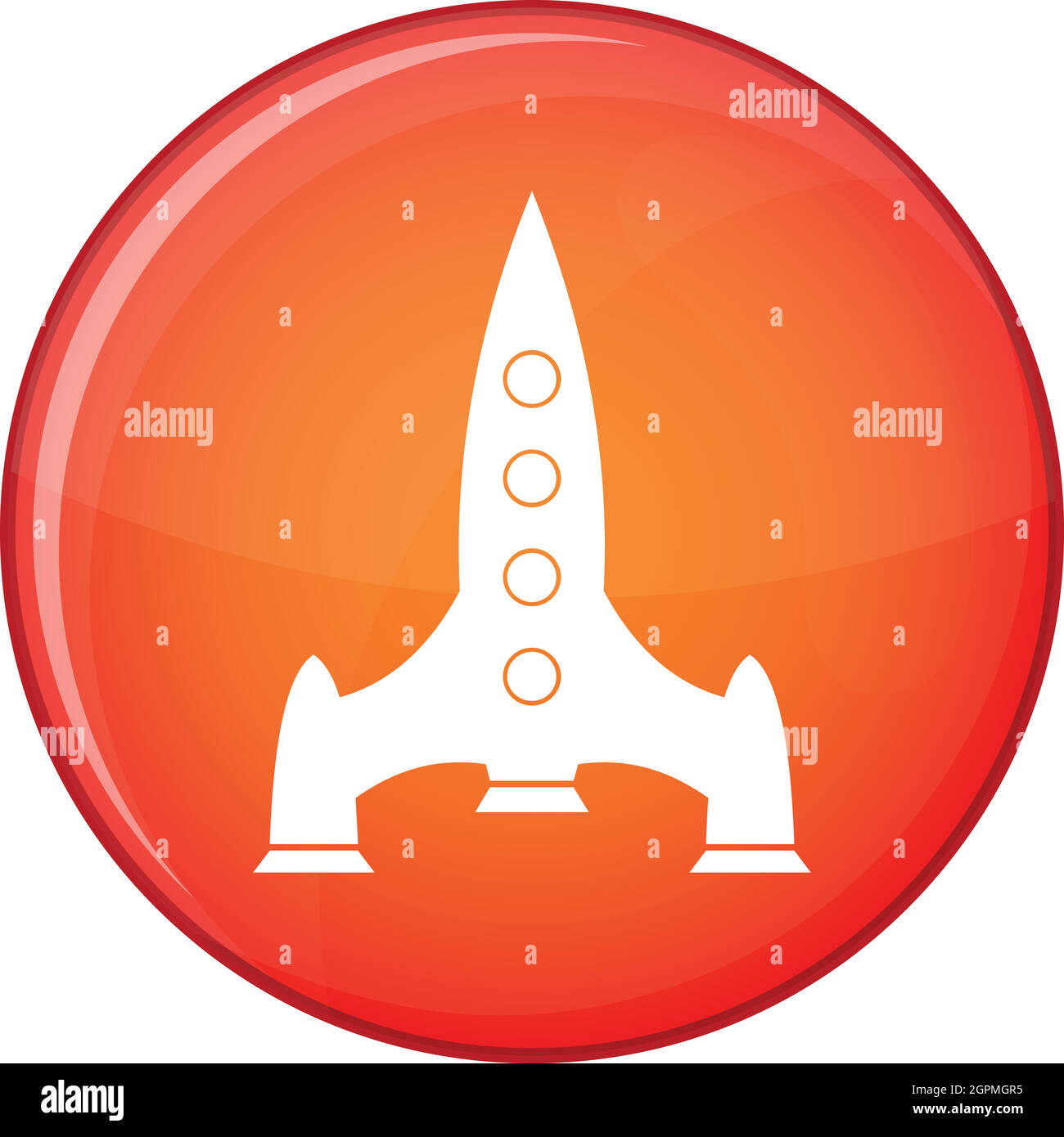 Rocket flat icon hi-res stock photography and images - Alamy