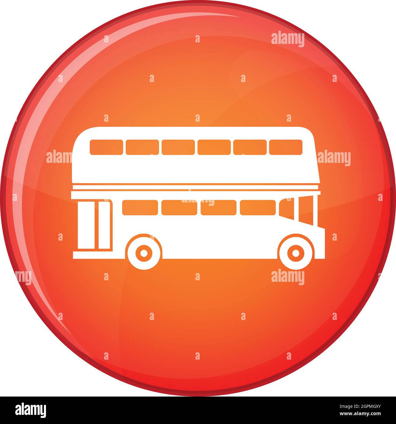 Old british double decker bus Stock Vector Images - Alamy