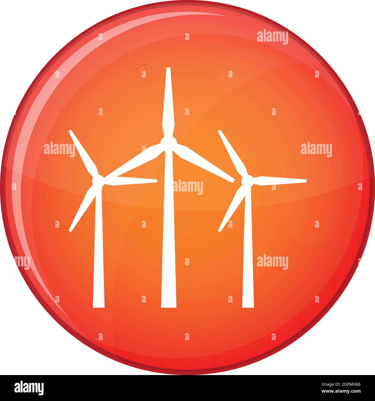 Wind turbine icon rotating Stock Vector Images - Alamy