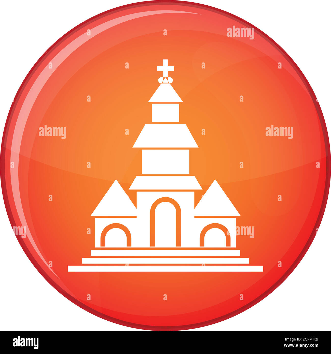 Church icon, flat style Stock Vector Image & Art - Alamy