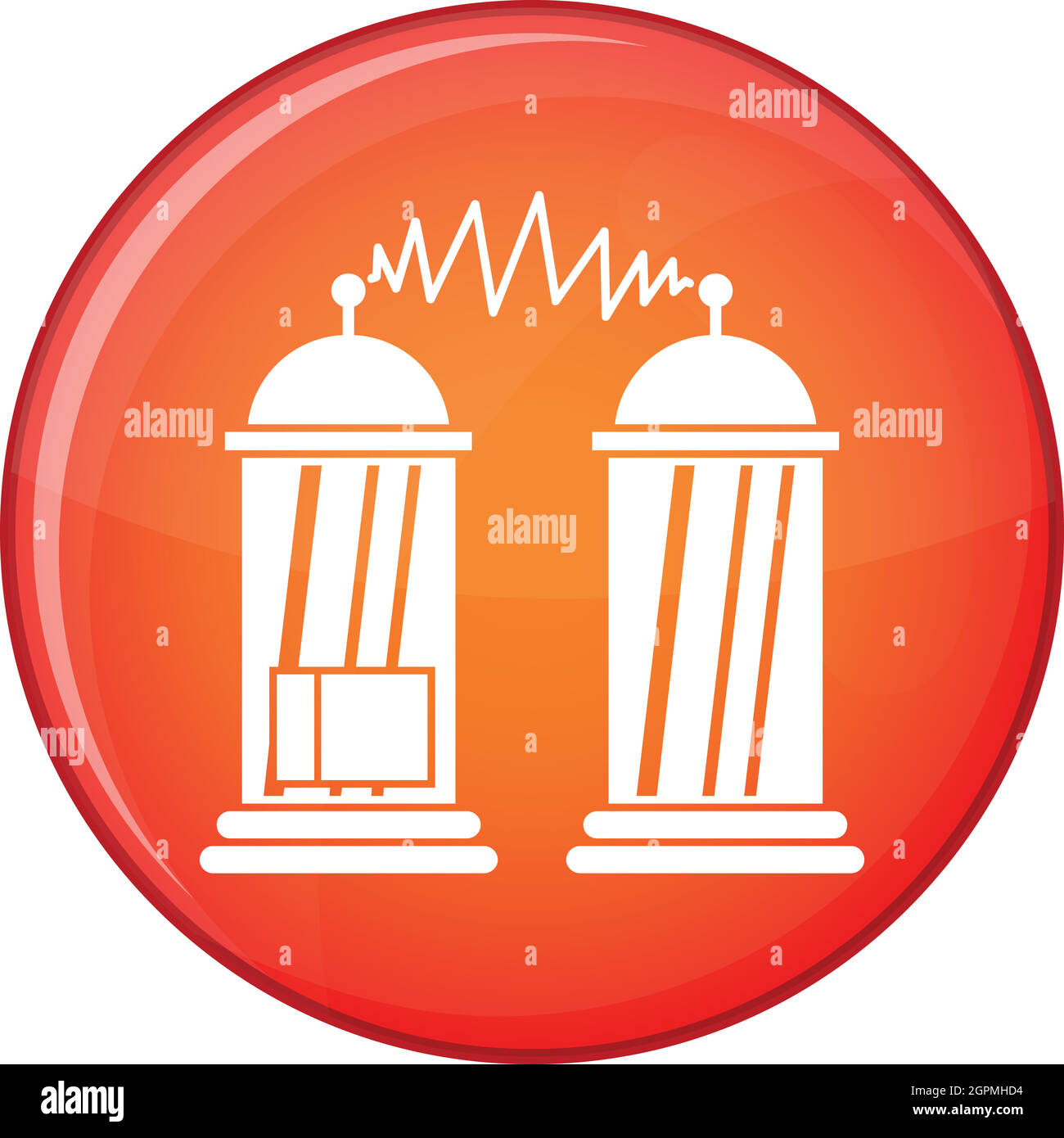 Electrical impulses icon, flat style Stock Vector Image & Art - Alamy