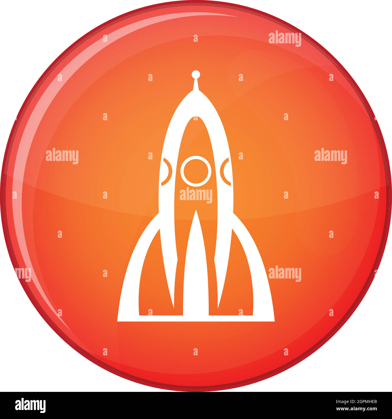 Rocket icon, flat style Stock Vector Image & Art - Alamy