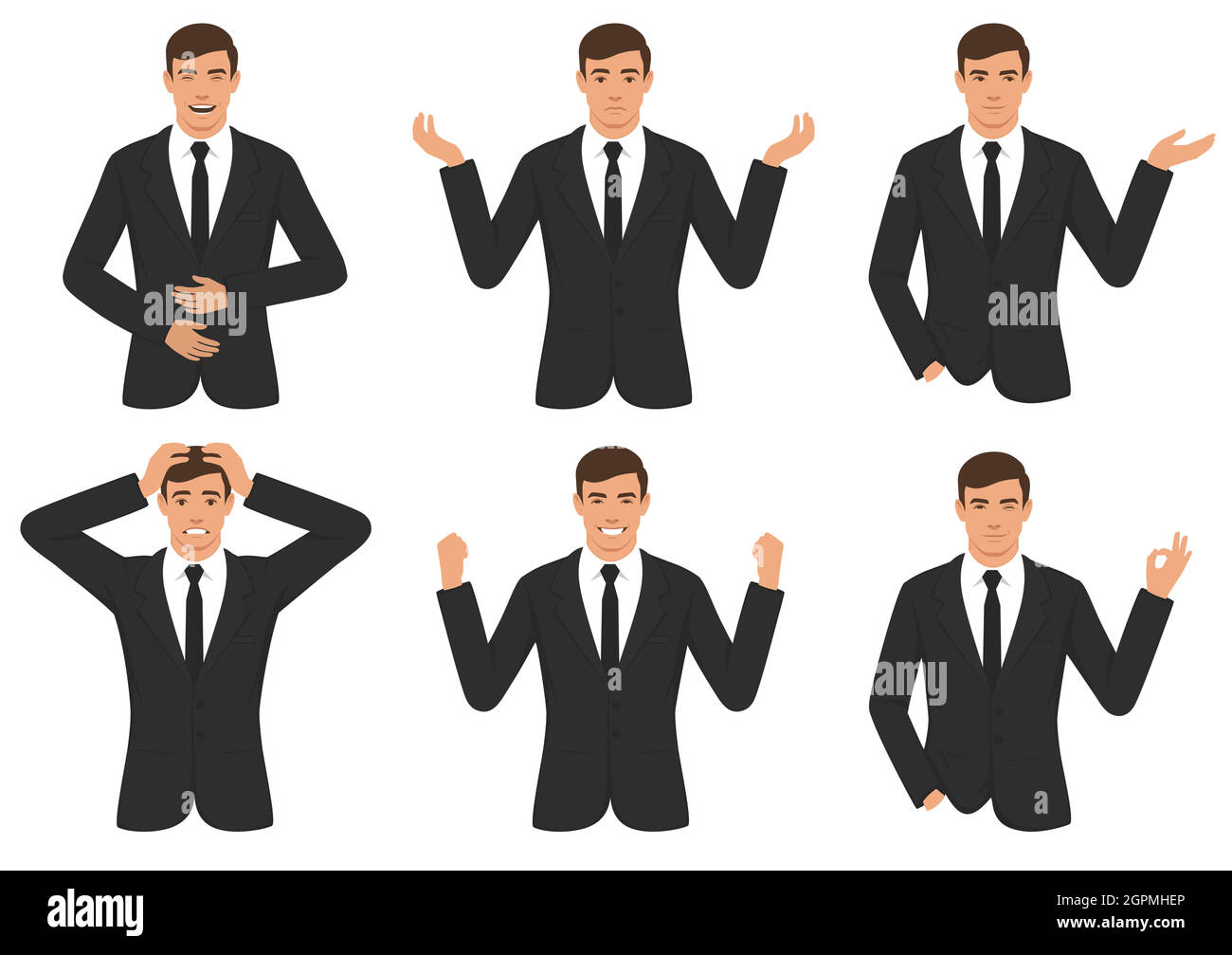 Different facial expressions of person Stock Vector Images - Alamy