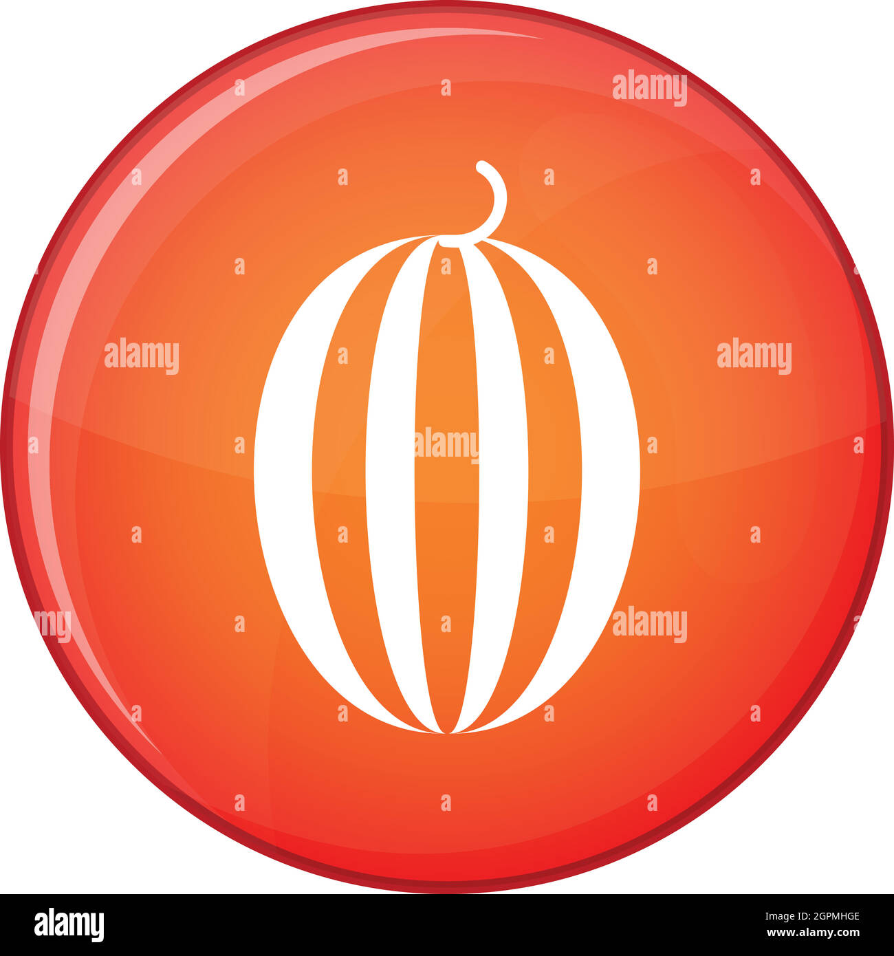 Striped melon icon, flat style Stock Vector Image & Art - Alamy