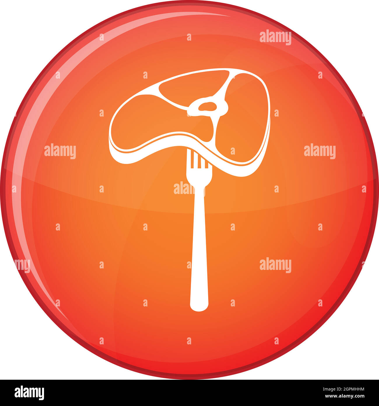Steak icon, flat style Stock Vector Image & Art - Alamy