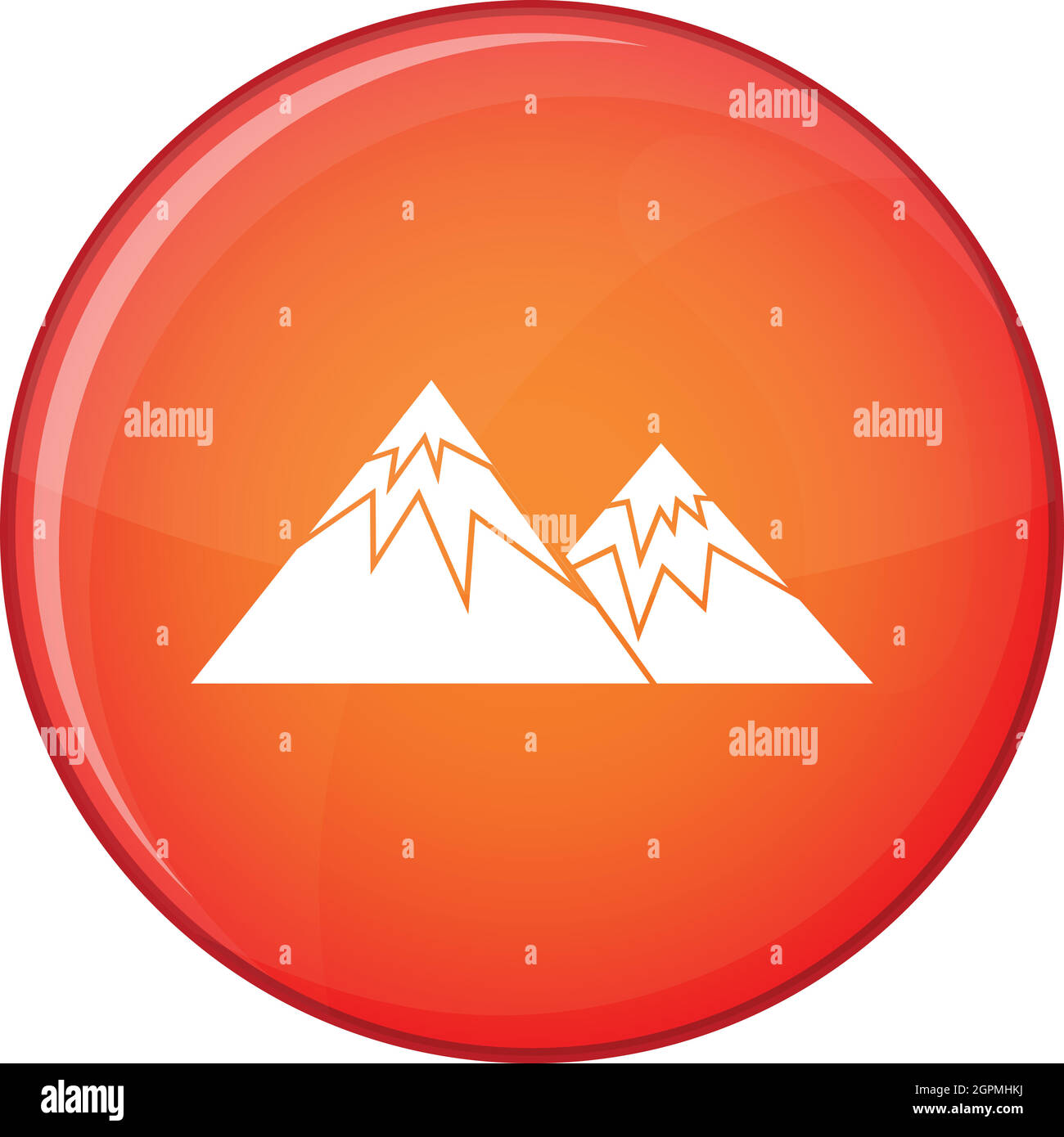 Swiss alps icon blue hi-res stock photography and images - Alamy