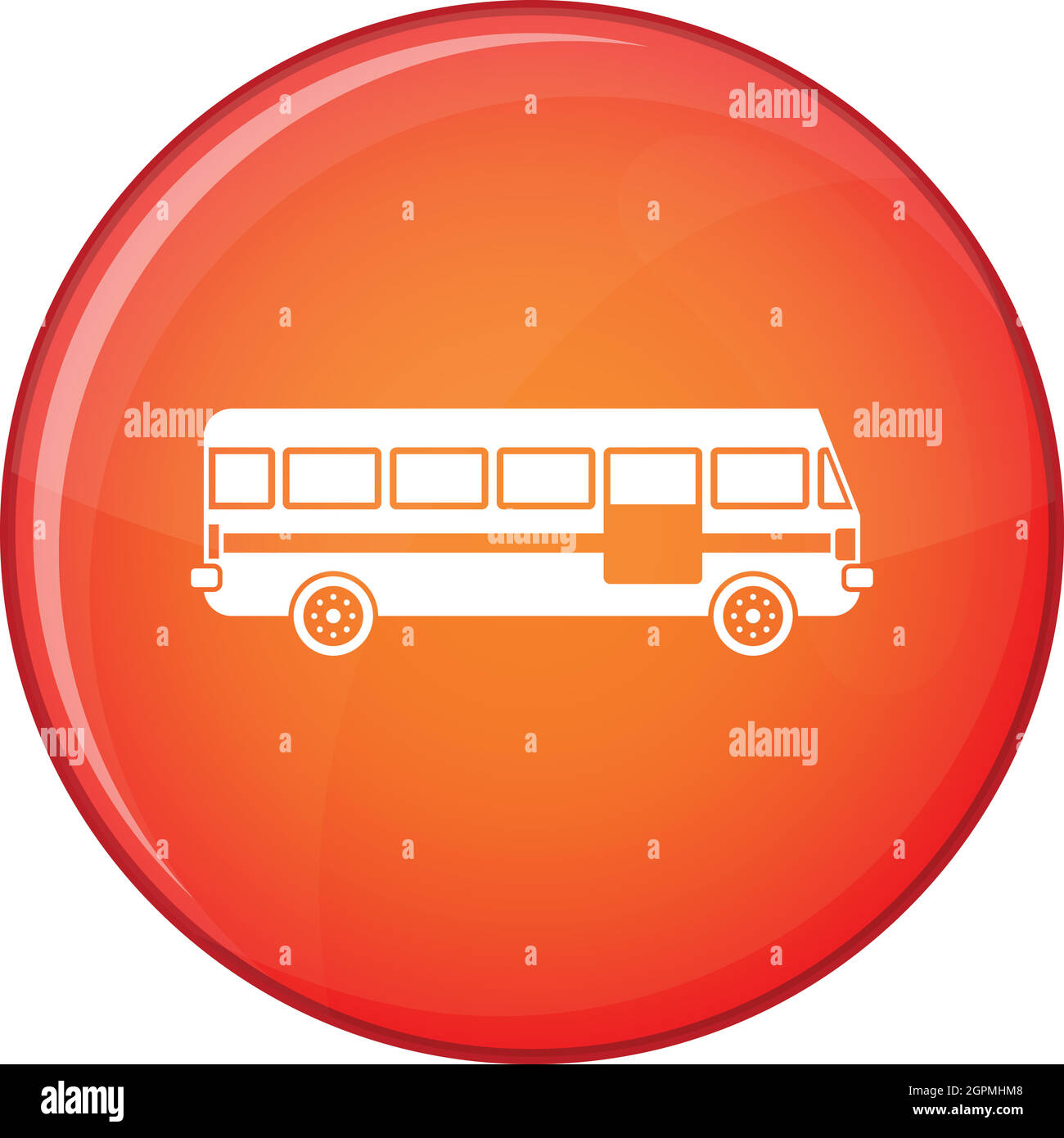Bus icon, flat style Stock Vector Image & Art - Alamy