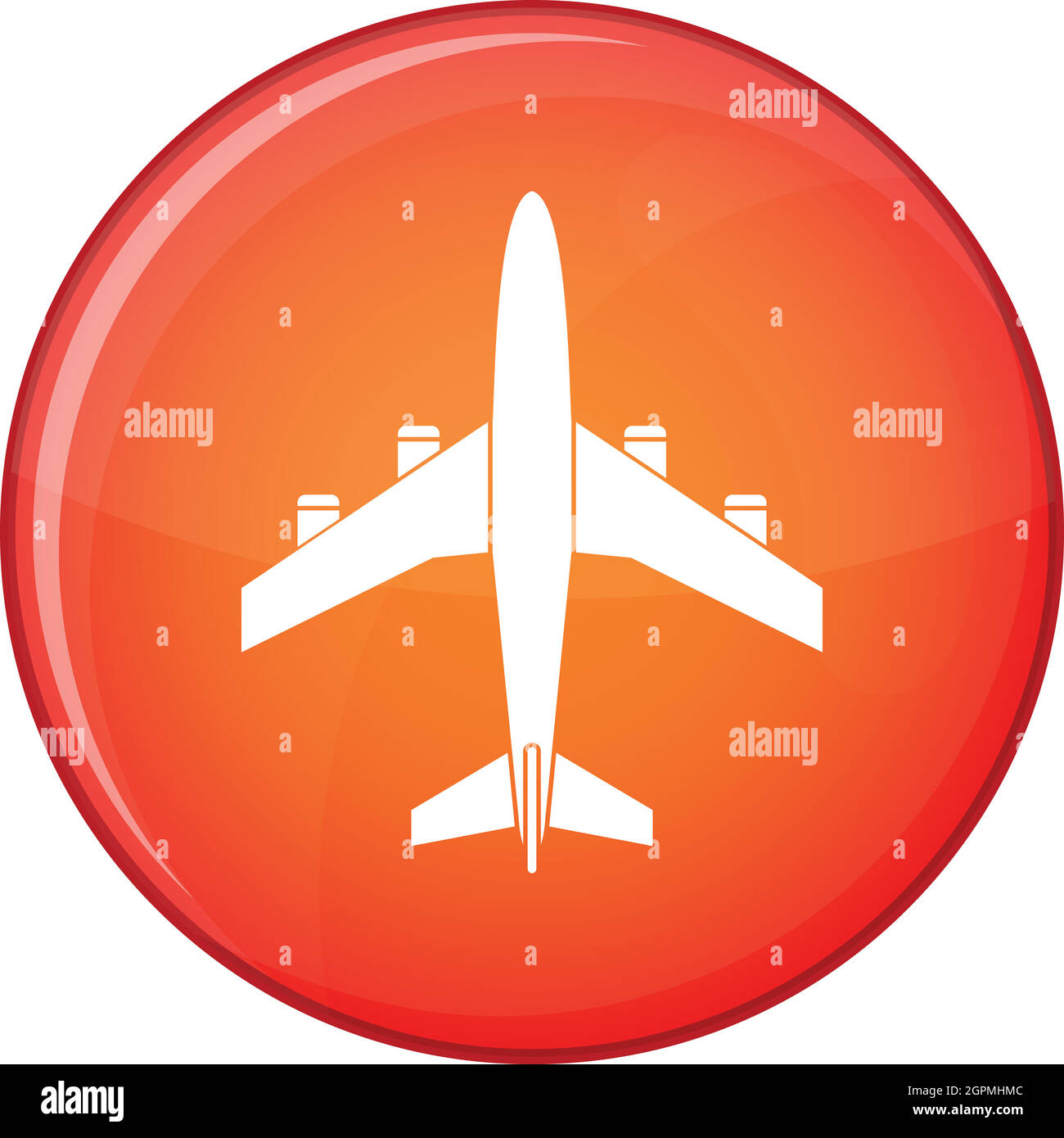 Airplane icon, flat style Stock Vector Image & Art - Alamy