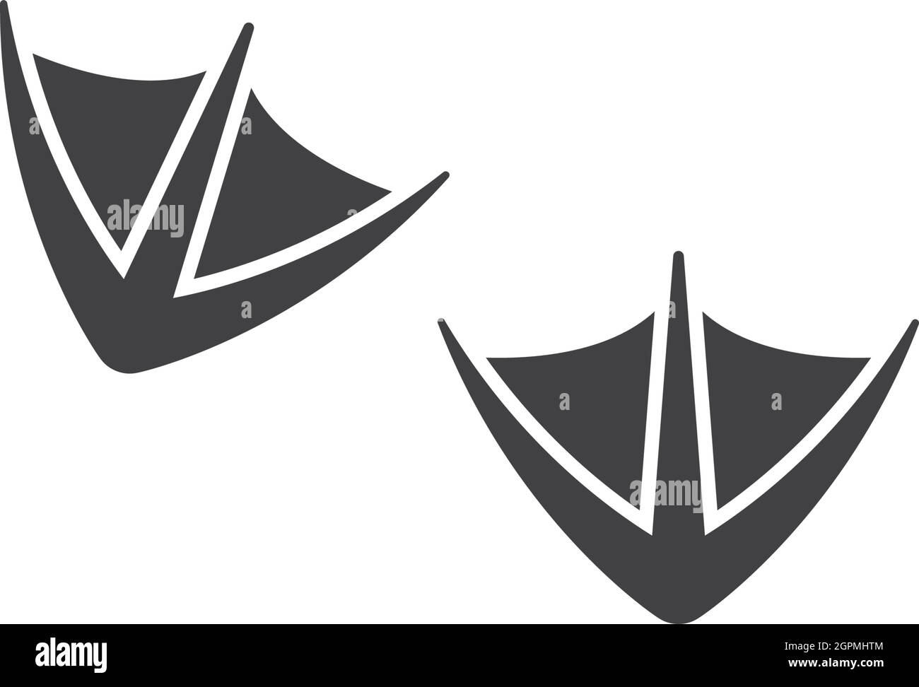 print of duck foot vector illustration design Stock Vector Image & Art ...