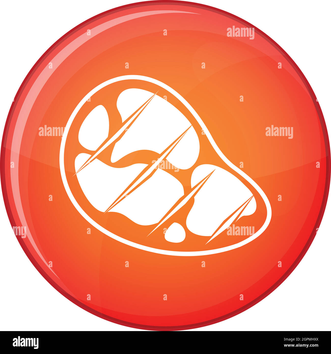 Steak icon, flat style Stock Vector Image & Art - Alamy