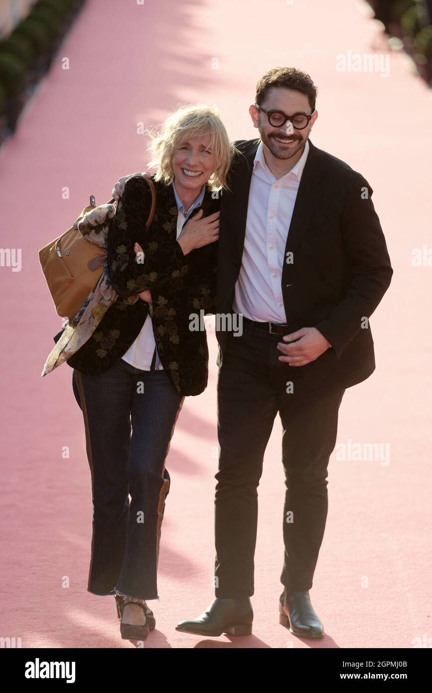 Nathalie Richard, Aleem Khan attend the 32nd Dinard British Film ...