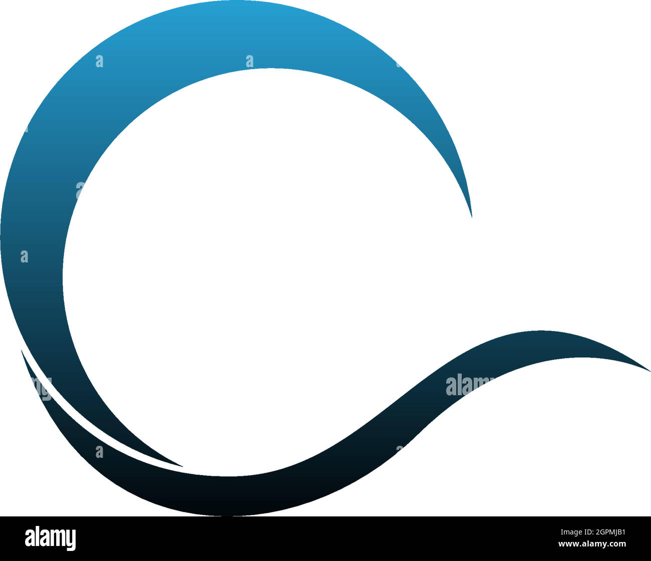 Wave icon logo simple design template vector Stock Vector Image & Art ...